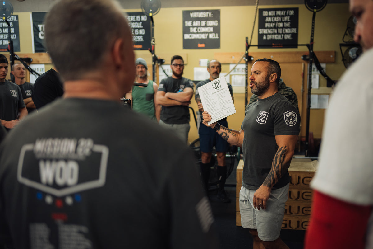 WOD Registration *T-SHIRT & HAT – Mission 22