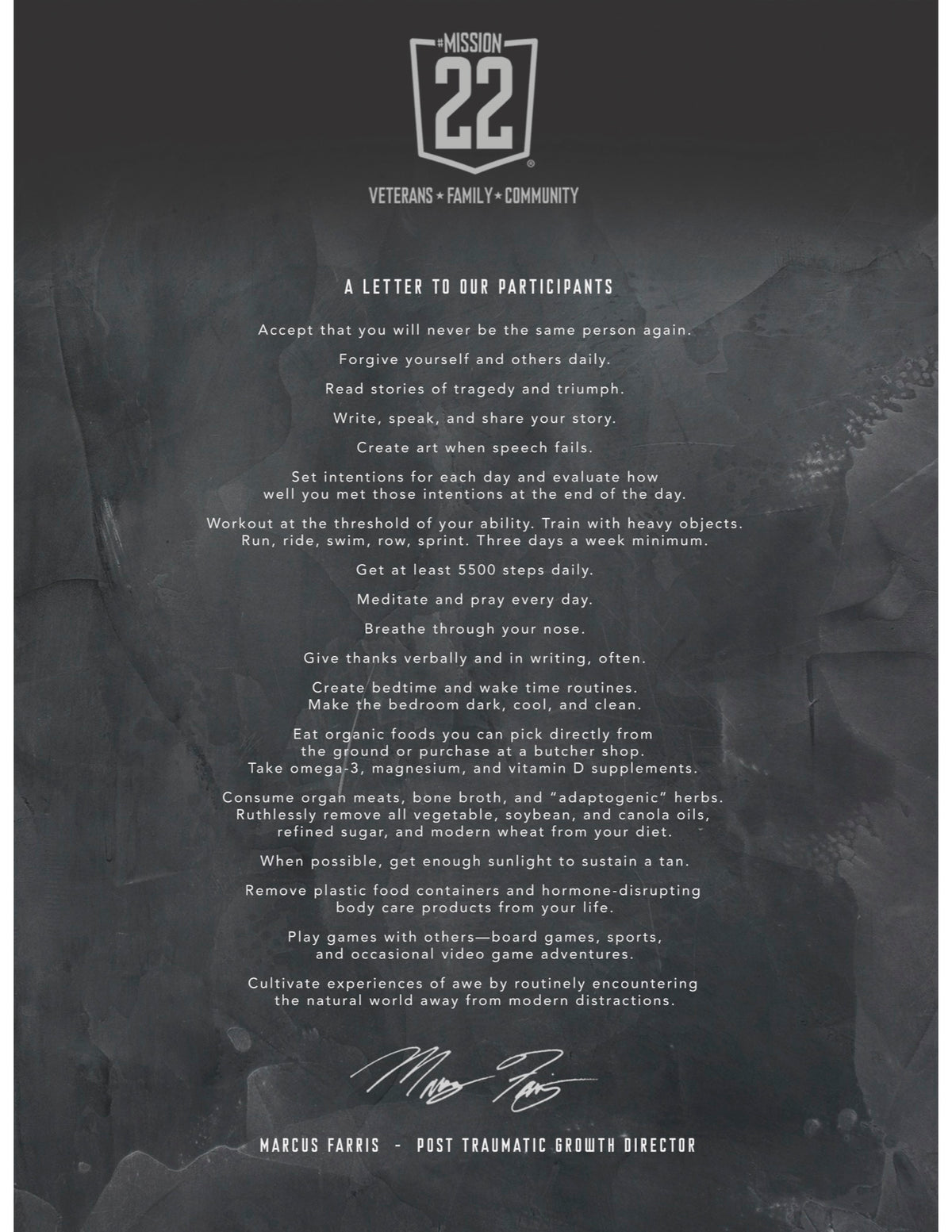 R & R Poster – Mission 22